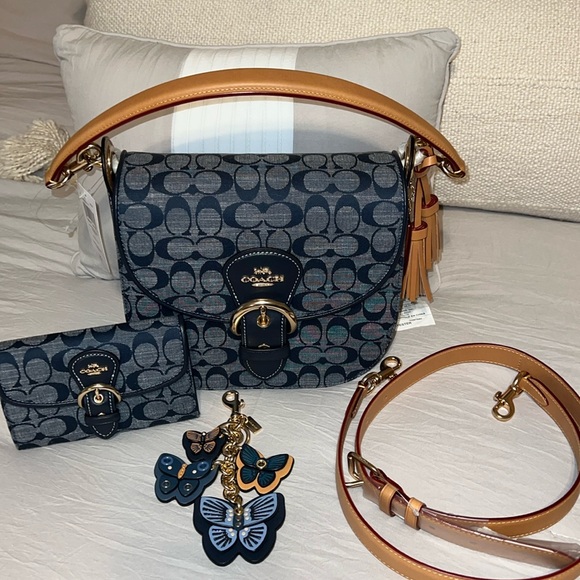 Coach | Bags | Coach Denim Shoulder Bag And Cross Body Bag | Poshmark
